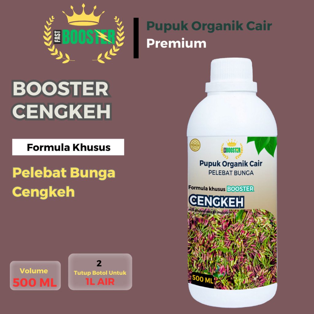 Jual Pupuk Organik Cair Cengkeh 500 ml Booster perangsang bunga dan melebatkan bunga cengkeh ...