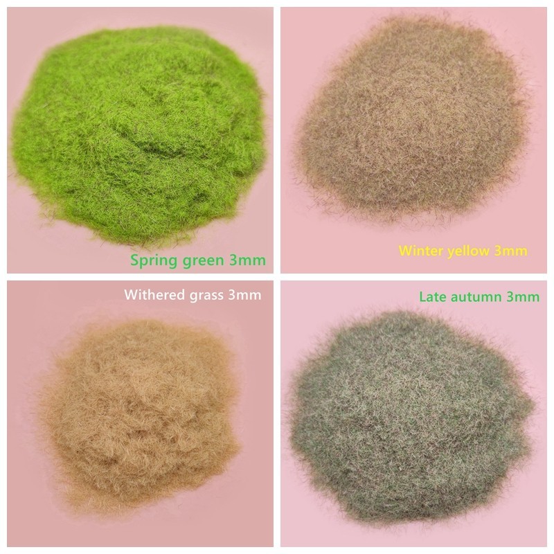 Jual 30g Grass Powder Miniature Scene Model Material Blend Turf Flock ...