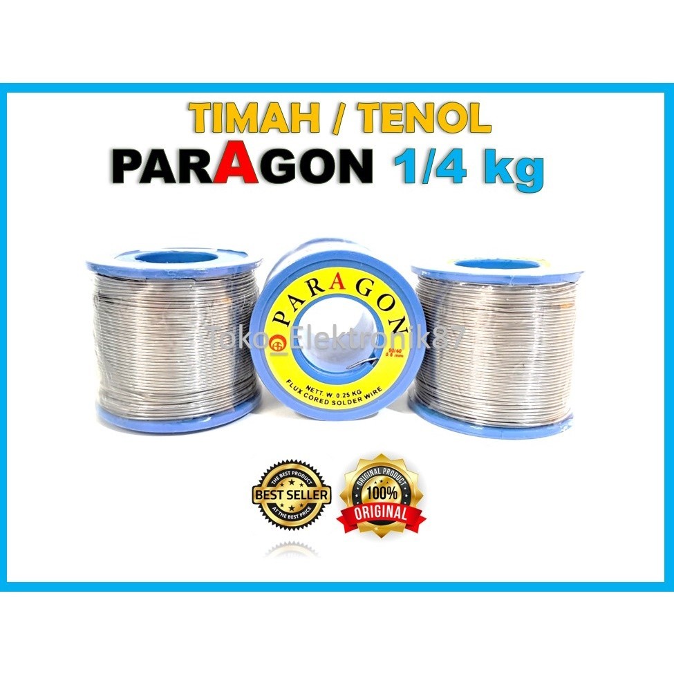 Jual HJ21M Timah Paragon 1/4 Kilogram Tenol Solder Timah Solder ...