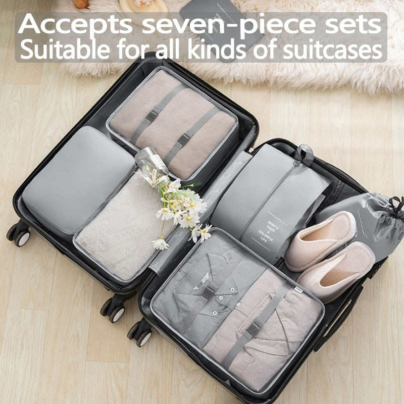 Jual Travel Bag Set 8 In 1 Storage Tas Penyimpanan Baju Koper Pouch ...