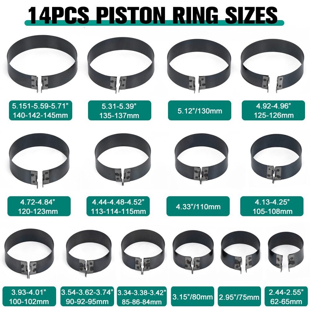 Jual 14 Rings Cincin Piston Kompresor Tang Clamp Remover Perakitan 62 ...