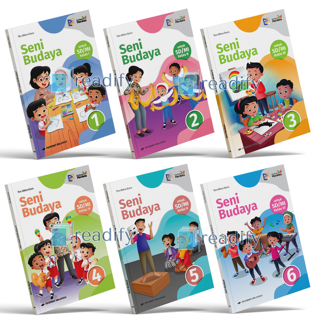 Jual Seni Budaya Kelas 1 2 3 4 5 6 SD/MI Erlangga Kurikulum Merdeka Revisi Terbaru | Shopee ...