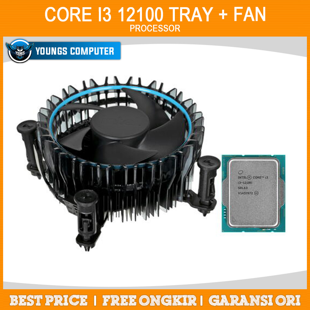 Jual Intel Core i3 12100 Tray + Fan 3.3GHz UpTo 4.3Ghz 4C 8T LGA1700 ...