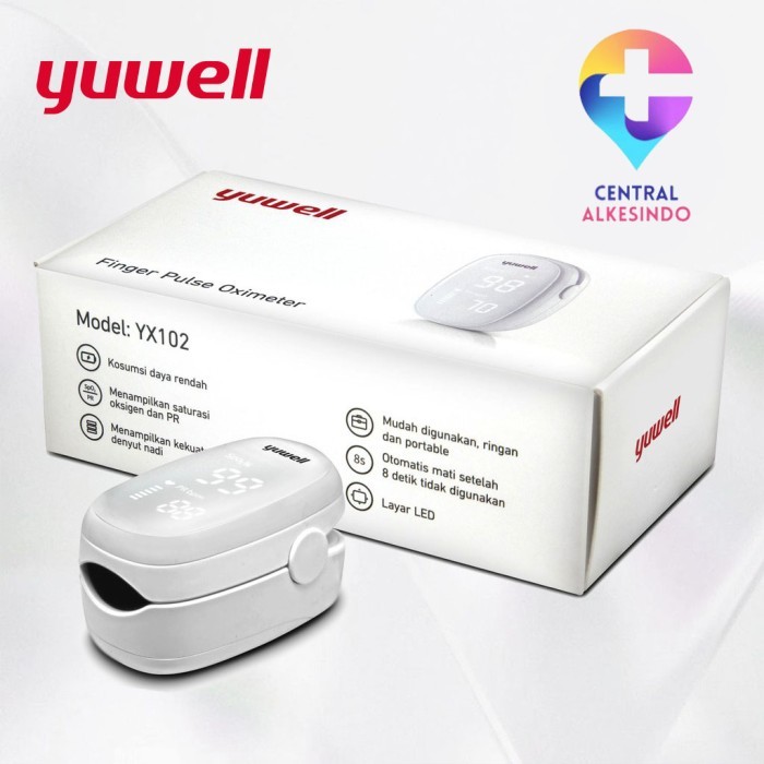 Jual Finger Pulse Oximeter Yuwell Original Saturasi Oksigen Oxymeter ...