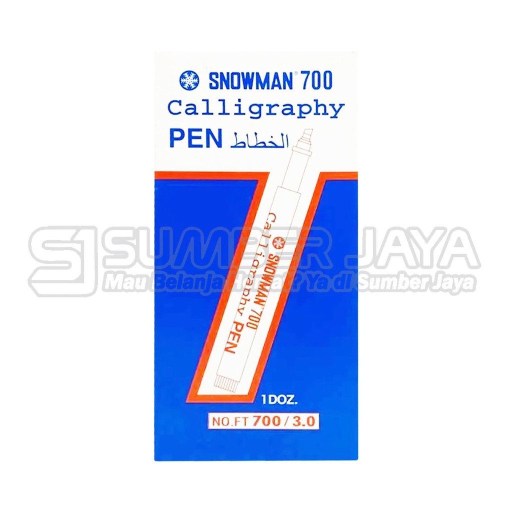 Jual Pulpen Pena Ballpoint Snowman Kaligrafi / Calligraphy Pen | Shopee ...