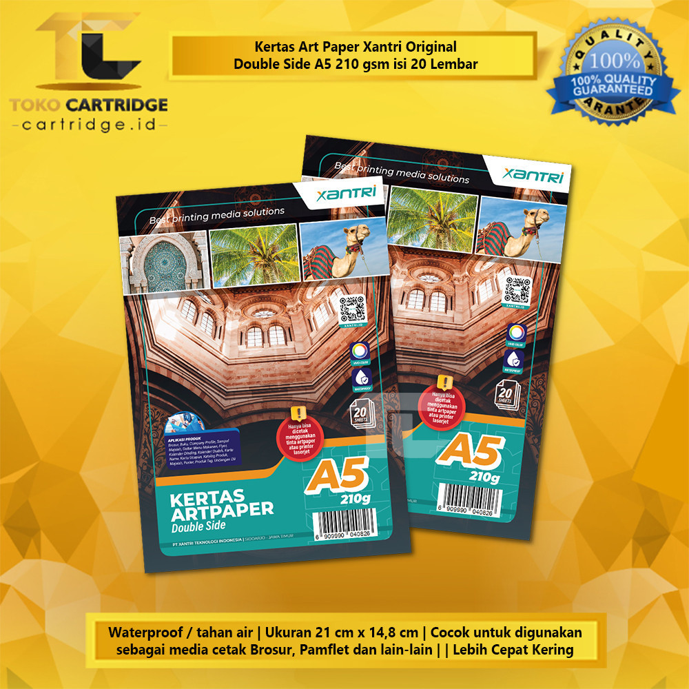 Jual Kertas Photo Art Paper A4 A5 120gsm 150gsm 210gsm Print Double ...