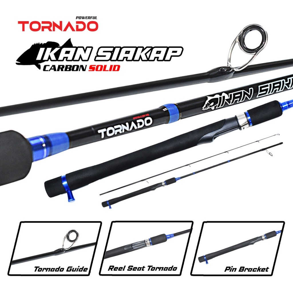 Jual Tornado Ikan Siakap 602 180cm Joran Spinning Bahan Carbon Solid ...