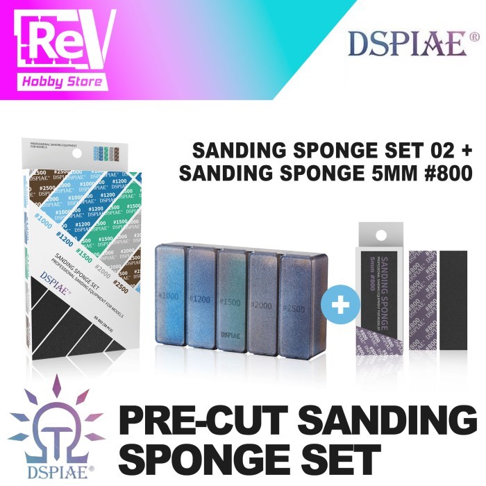 Jual DSPIAE SANDING SPONGE SET 2 + SPONGE 800 AMPLAS | Shopee Indonesia