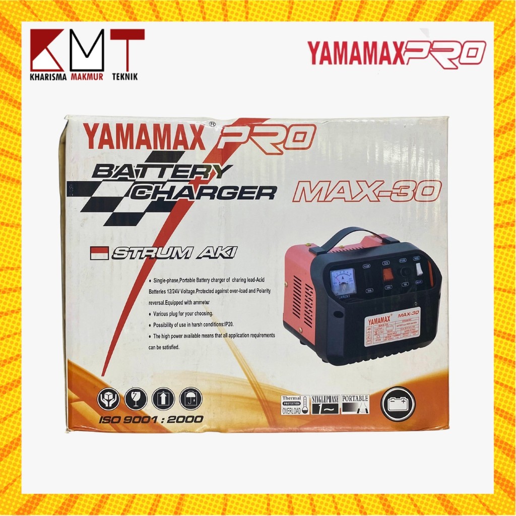 Jual BATERAI CHARGER / SETRUM AKI / SETRUM ACCU MAX- 30 12V YAMAMAX-PRO ...