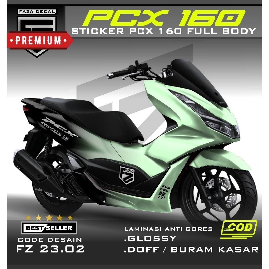 Jual PREMIUM Decal stiker HONDA PCX 160 PCX 150 Full Body desain ...