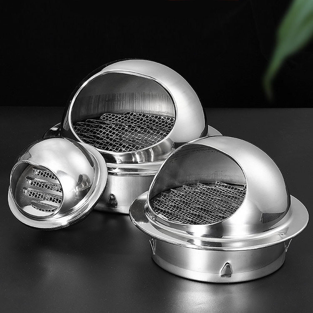 Jual 70-200mm Stainless Steel Vent Cap Bullnose Wall Vents With Pest ...