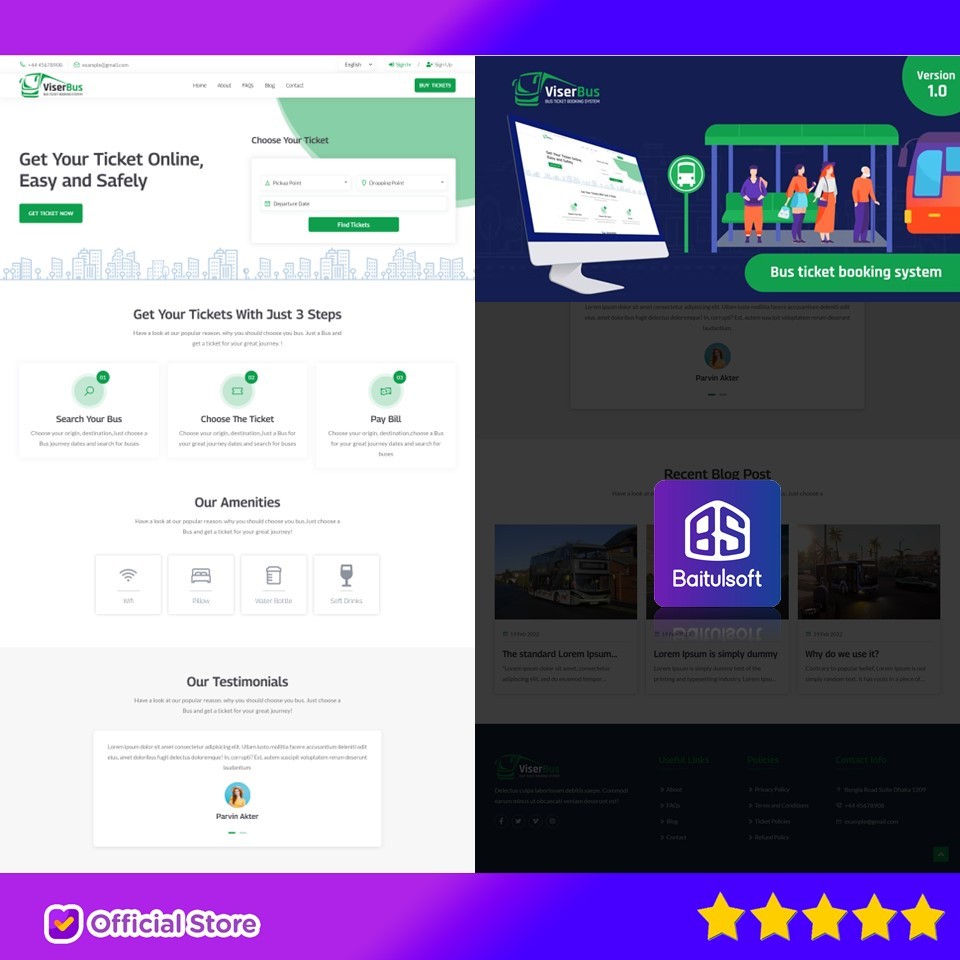 Jual SOURCE CODE APLIKASI VISERBUS - BUS TICKET BOOKING SYSTEM | Shopee ...
