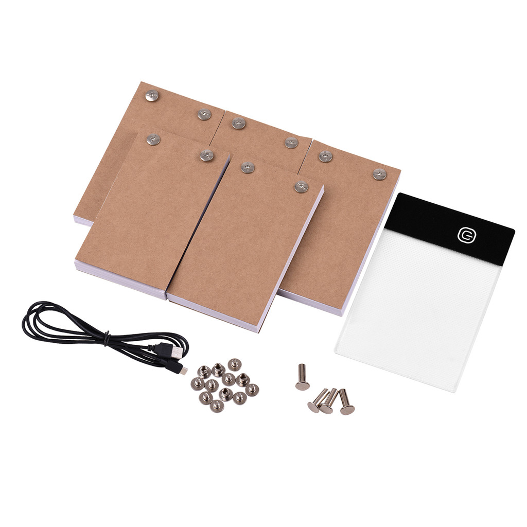 Jual Flip Book Kit with Light Pad LED Light Box Tablet 300 Sheets ...