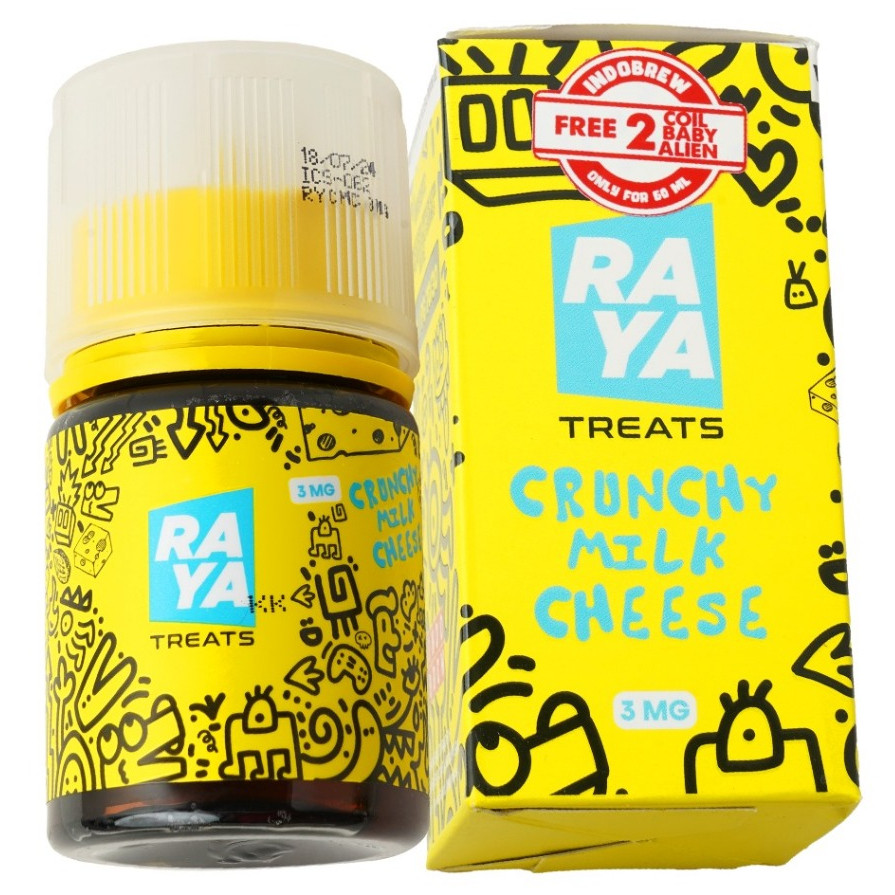 Jual Liquid Vape Vapor Raya Treats Crunchy Milk Cheese 60ML By Indo ...