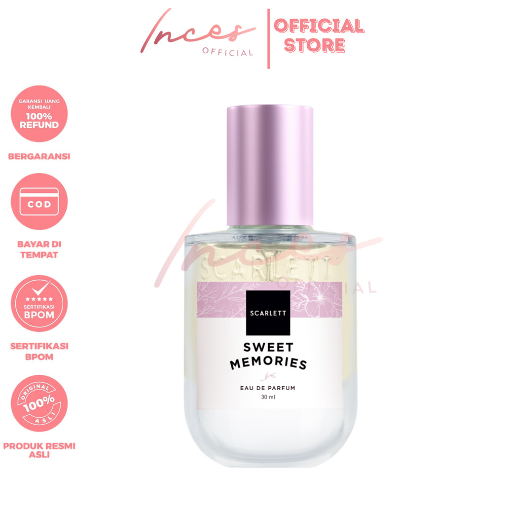 Jual 𝓲𝓷𝓬𝓮𝓼 - Scarlett Whitening Eau De Parfum Sweet Memories 30ml - EDP ...