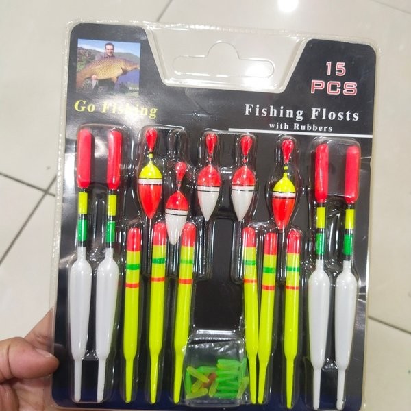 Jual PELAMPUNG PANCING PLASTIK 1 SET 15 PCS SESUAI GAMBAR | Shopee ...