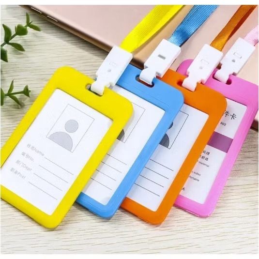 Jual Name Tag ID Card Holder Gantungan Kartu Nama Atau Panitia Satu Set ...