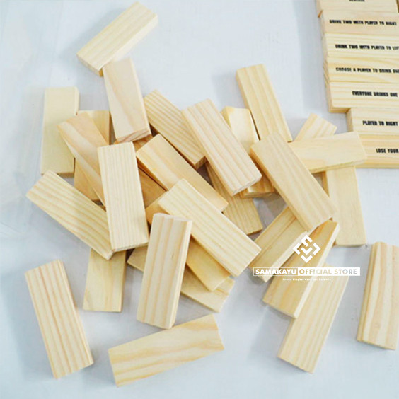 Jual 10PCS Balok Kayu Mini 10 CM Lis Kayu Pinus Jati Belanda Dinding ...