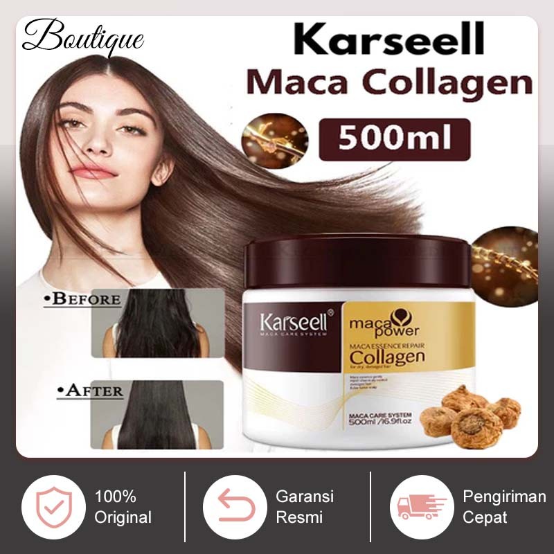 Jual KARSEELL Collagen Hair Mask Keratin Treatment 500ml/ Atasi ...