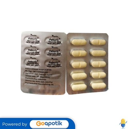 Jual Feburic 80 Mg Strip 10 Tablet | Shopee Indonesia