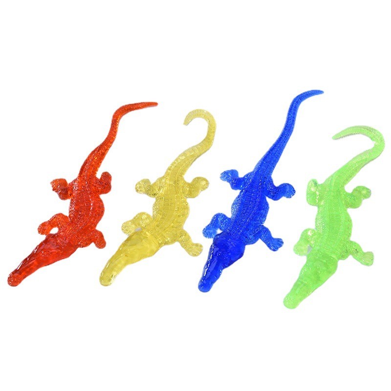 Jual Funny novelty sticky toy TPR soft pop it animal crocodile squishy ...