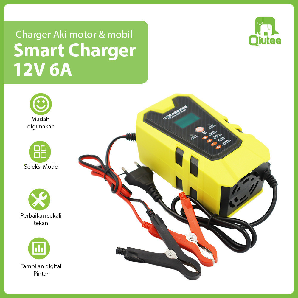 Jual 𝐂𝐡𝐚𝐫𝐠𝐞𝐫 𝐀𝐤𝐢 𝟔𝐀 𝟏𝟐𝐕 Mobil Carger Aki Mobil Casan Aki Alat Cas Aki ...