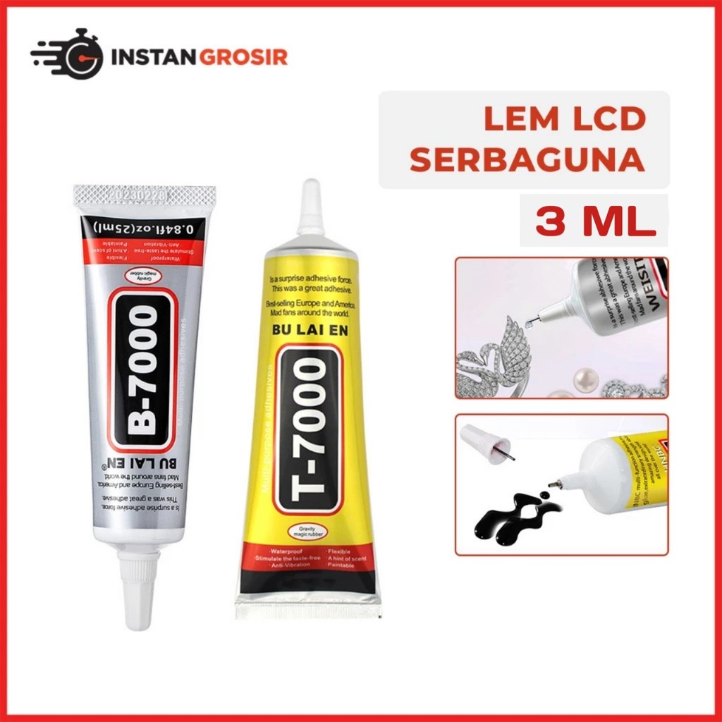 Jual LEM LCD T7000/B7000 - LEM TOUCHSCREEN / LEM CASING / LEM HP 3ML CAIRAN HITAM & BENING ...