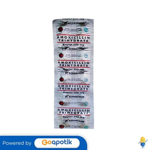 Jual Amoxicillin Trihydrate Bernofarm 500 Mg Strip 10 Kaplet | Shopee ...