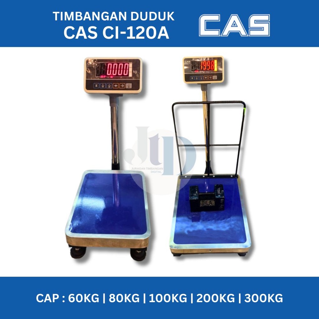 Jual Timbangan Duduk Digital CAS CI-120A 60kg 80Kg 100kg 200kg 300kg ...