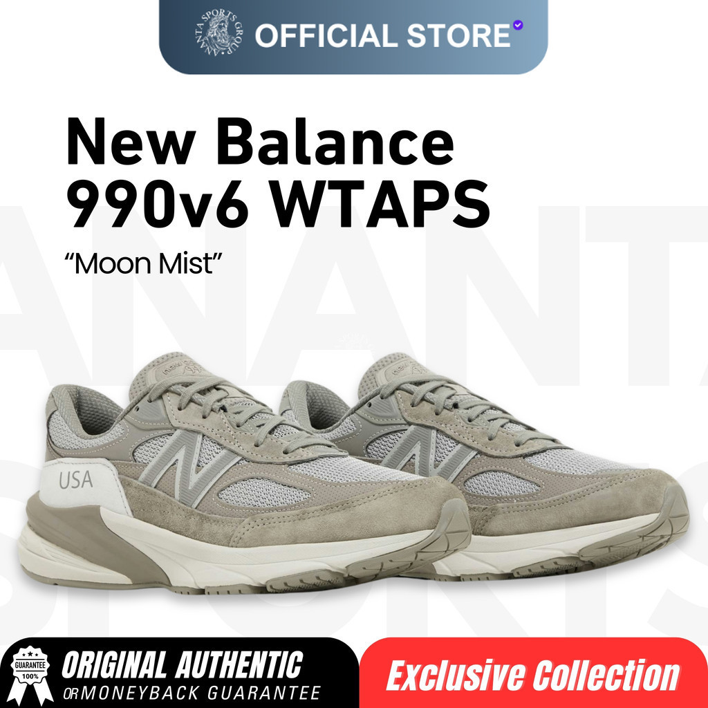 Jual Sepatu New Balance 990v6 WTAPS Moon Mist Original | Shopee Indonesia
