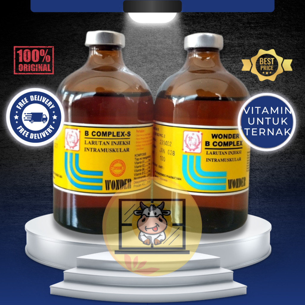 Jual VITAMIN B12 WONDER 100 ml - Hewan Sapi Kuda Kambing Domba Kucing ...