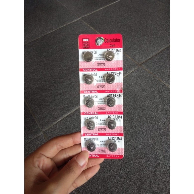Jual Batre/Baterai/Battery AG13/LR44 untuk Kalkulator Jam remot | Shopee Indonesia