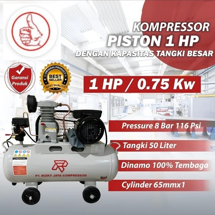 Jual Kompresor Angin 1 HP Compressor udara 1.1 Kw kompresor Piston ...