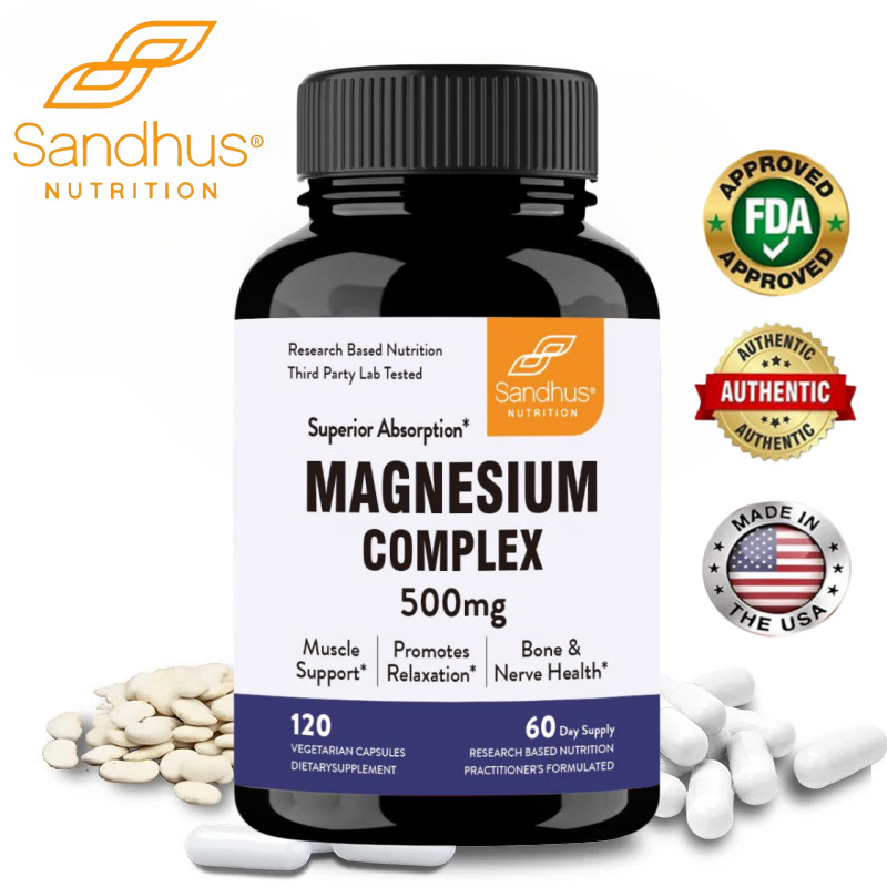Jual Magnesium Complex Hard Capsules Supports Bones, Muscles, Sleep ...