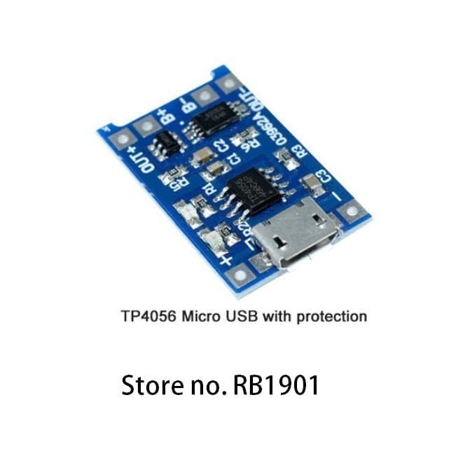 Jual LP99 TP4056A Lithium Baterai Cas 18650 Battery Charger Module Protection 1A | Shopee Indonesia