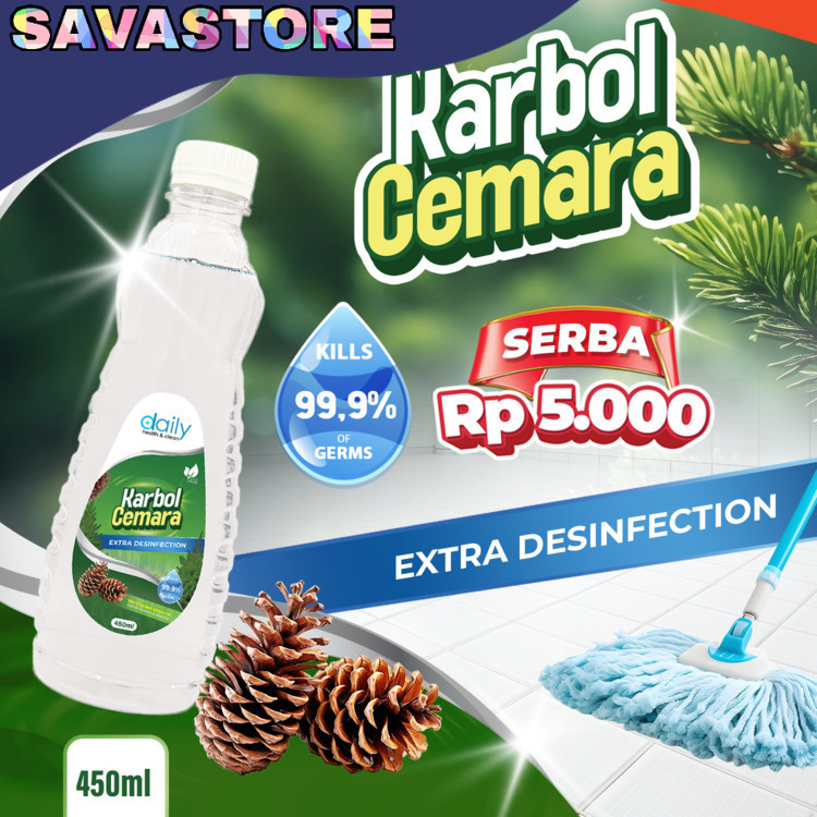 Jual Karbol Cemara Daily Karbol Pine Oil 450ml | Shopee Indonesia