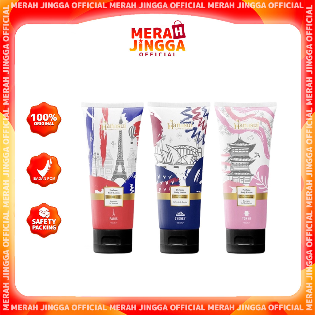 Jual Hanasui Brightening Hand Body Lotion - 180ml | Merah Jingga ...