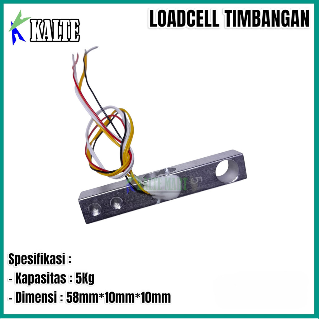 Jual Loadcell 5kg Loadcell Kapasitas 5kg Sensor Timbangan Digital 5kg ...