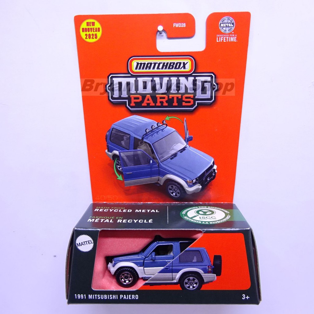 Jual Matchbox Moving Parts 1991 Mitsubishi Pajero Biru Silver | Shopee ...