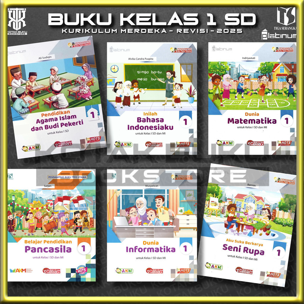 Jual Buku Kelas 1 SD Kurikulum Merdeka / Platinum / Tiga Serangkai / Revisi 2025 | Shopee Indonesia