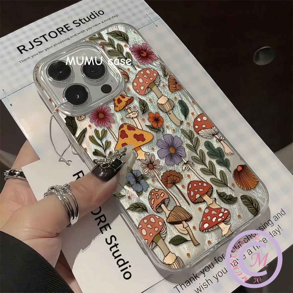Jual case iPhone 11 Casing Ponsel Mosaik dan Jamur kompatibel dengan ...