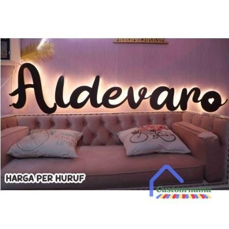 Jual Kastem huruf timbul kayu Custom nama Huruf ukir Ukiran Kayu Huruf ...