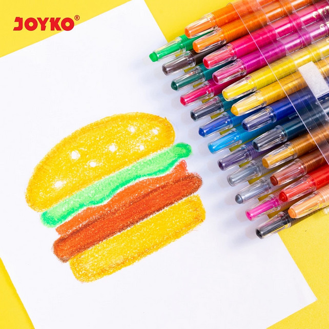 Jual CRAYON TWIST JOYKO TWCR-12 MINI / 12 WARNA KRAYON PASTEL PUTAR ...