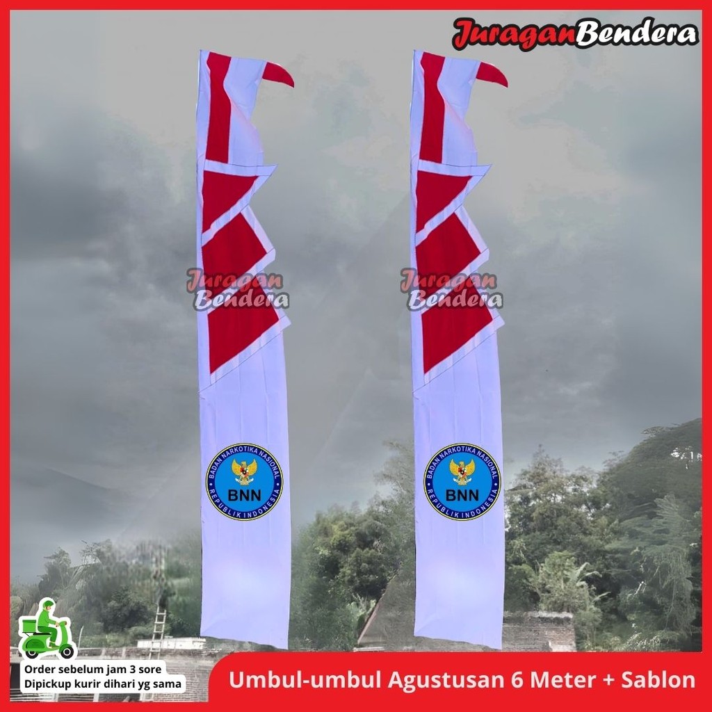 Jual Umbul - umbul 6 Meter Bisa Tambah Logo dan Tulisan Kabupaten ...