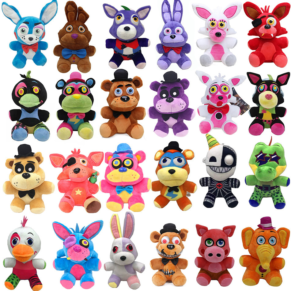 Jual 18cm Kawaii New FNAF Anime Plush Toy Cartoon Freddy Fazbear Plush ...