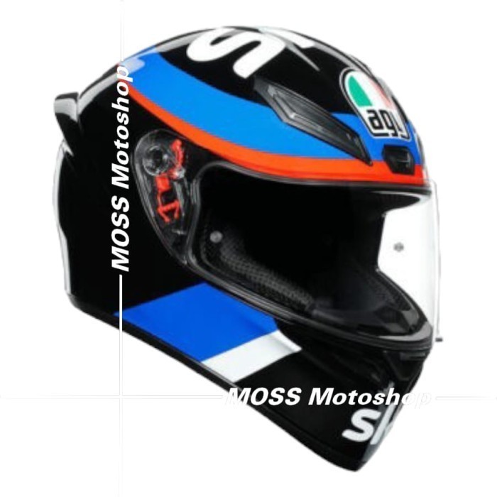 Jual HELM AGV K1 REP VR46 SKY RACING TEAM BLACK RED | HELM FULL FACE ...