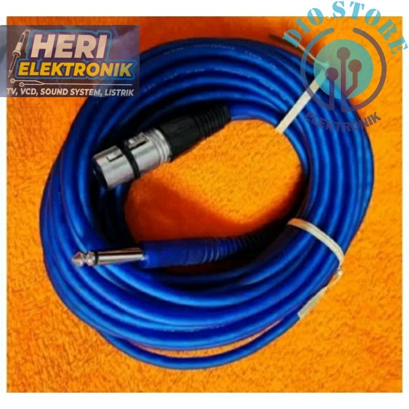 Jual KABEL MICROPHONE 10M TRANSPARAN LONGWAY | Shopee Indonesia