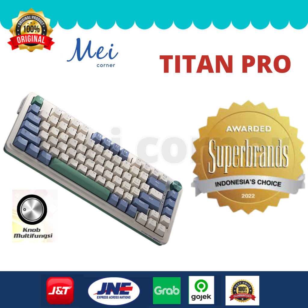 Jual GAMEN Titan Pro Gaming Mechanical Keyboard knob (MC) | Shopee ...