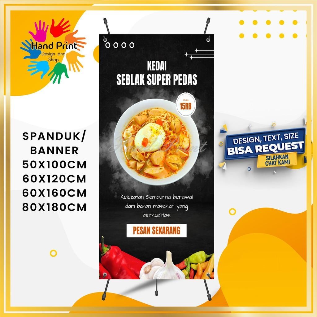 Jual Spanduk Banner Seblak Pedas Seblak Kuah Makanan Jajanan Seafood ...