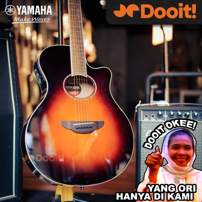 Jual Gitar Akustik Elektrik Yamaha APX600 APX 600 Original - Old Violin Sunburst OVS | Shopee ...